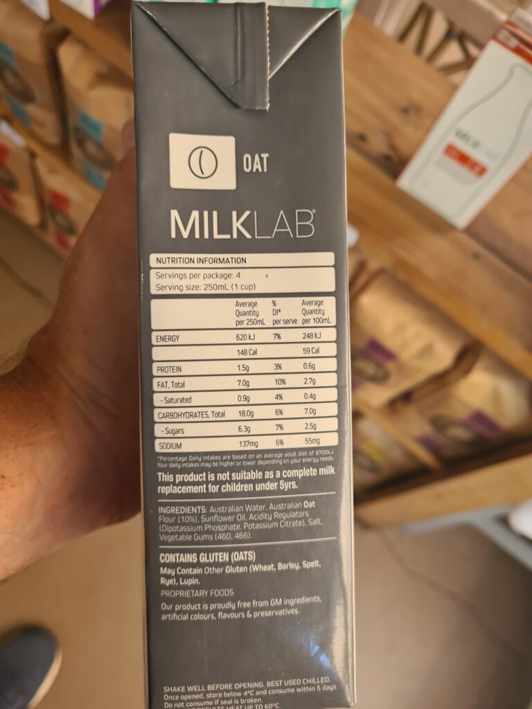 Milklab - Oat Milk 1l - Sagewood Cafe